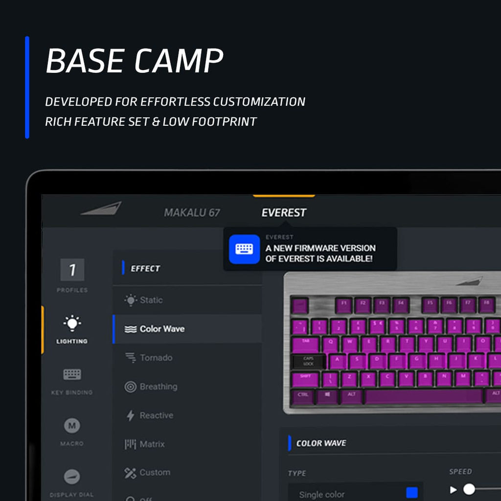Everest Max - Modular hotswap mechanical keyboard with displays – MOUNTAIN