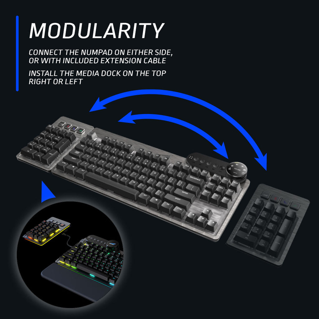 Everest Max - Modular hotswap mechanical keyboard with displays – MOUNTAIN